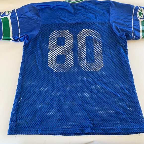 Shirts & Tops | Vintage Sand Knit Seattle Seahawks Jersey Steve Largent | Poshmark